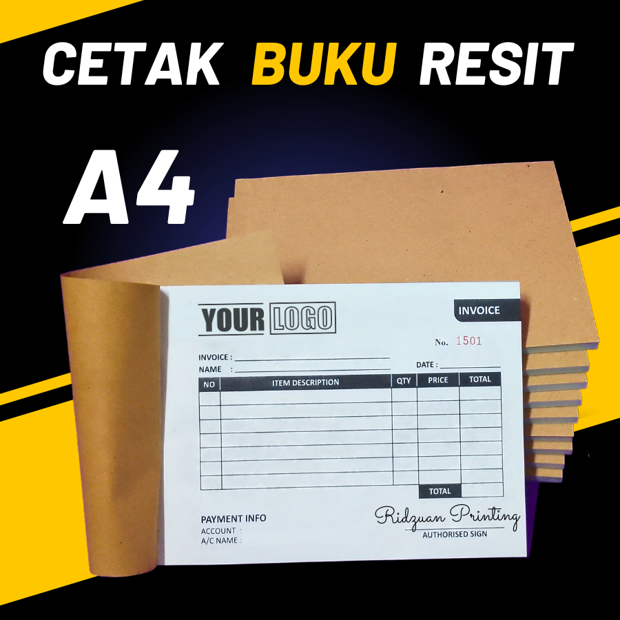 10 Buku / A4 / 2ply NCR / 50s x 2ply / Buku Resit | Shopee Malaysia