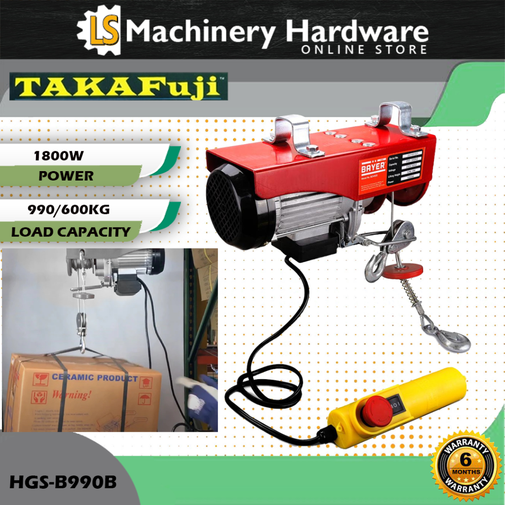 Takafuji HGS-B990B 1800W Electric Mini Hoist - 6 Months Warranty | Shopee Malaysia