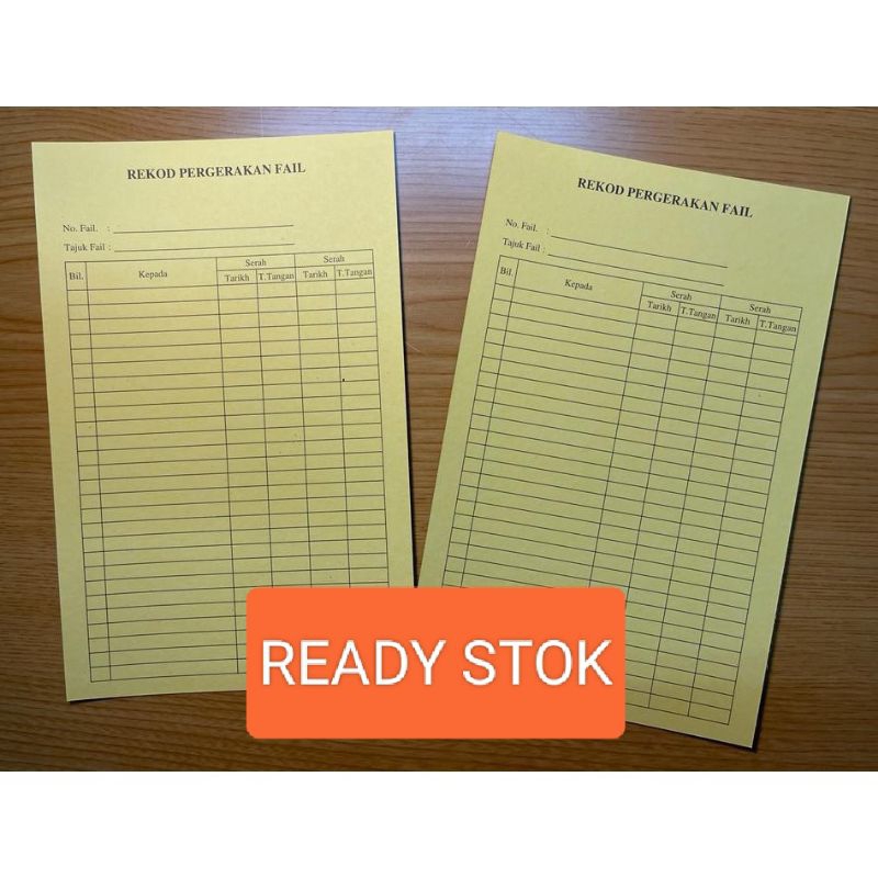 KAD PERGERAKAN FAIL - KUNING | Shopee Malaysia
