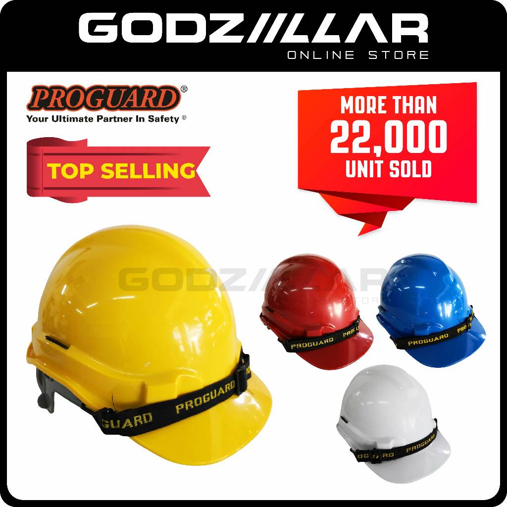 Proguard Safety Helmet | Sirim Certified | Yellow/White/Blue/Red | HG1 ...