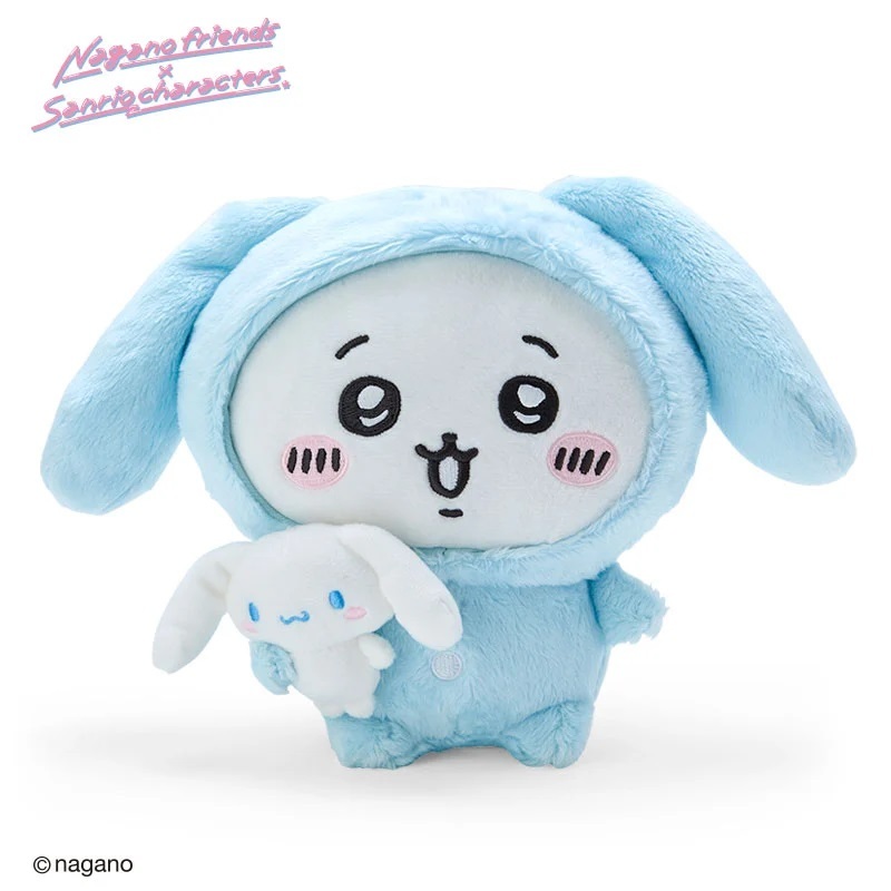 Chikawa x Cinnamoroll Sanrio Characters Plush Toy Nagano Friends ...