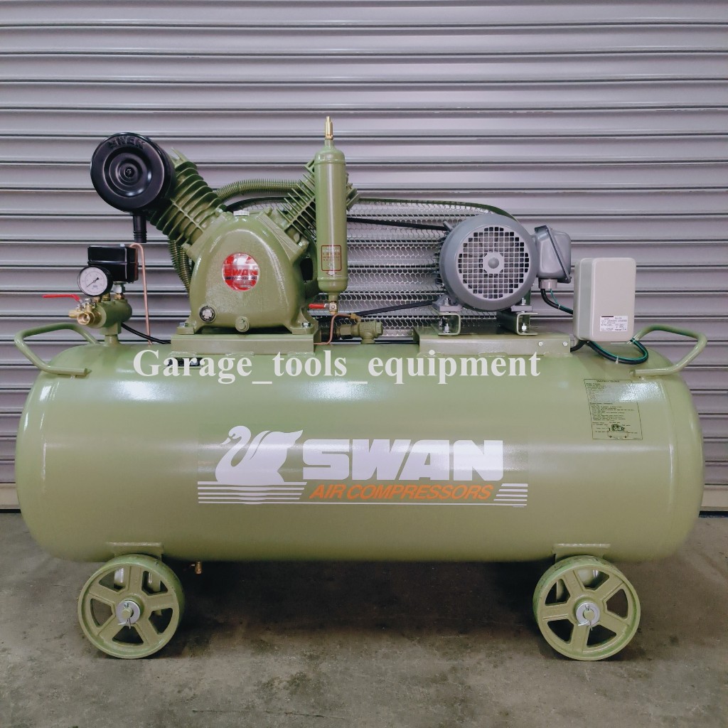 SWAN 3HP Air Compressor | 3Phase | 237L | 960Rpm | 12Bar | With JKKP ...