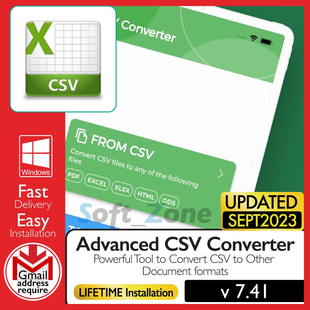 Advanced CSV Converter 7.41 - Powerful Tool to Convert CSV to Other Document formats | Windows ...