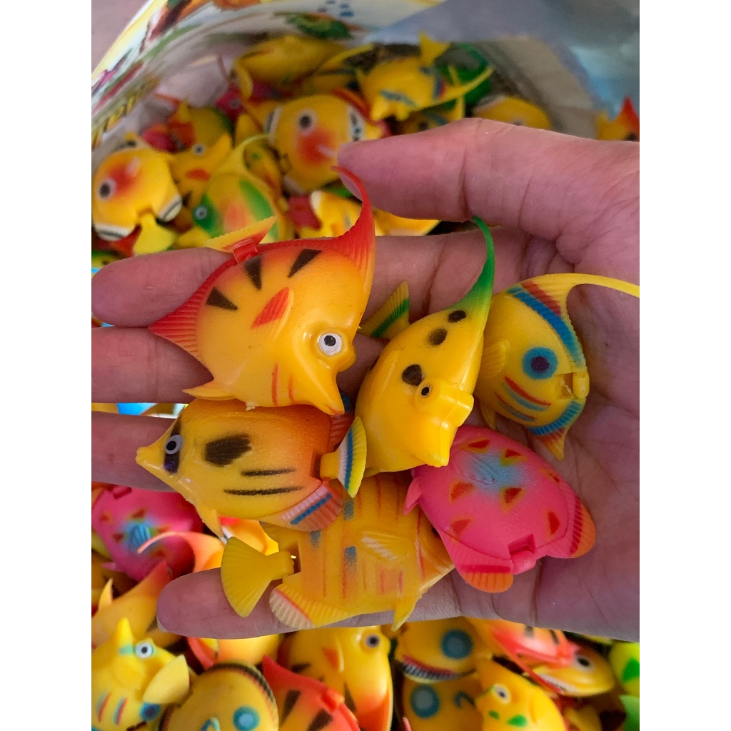 10 Pcs Tropical Marine Artificial Lifelike Plastic Floating Fish fake ...