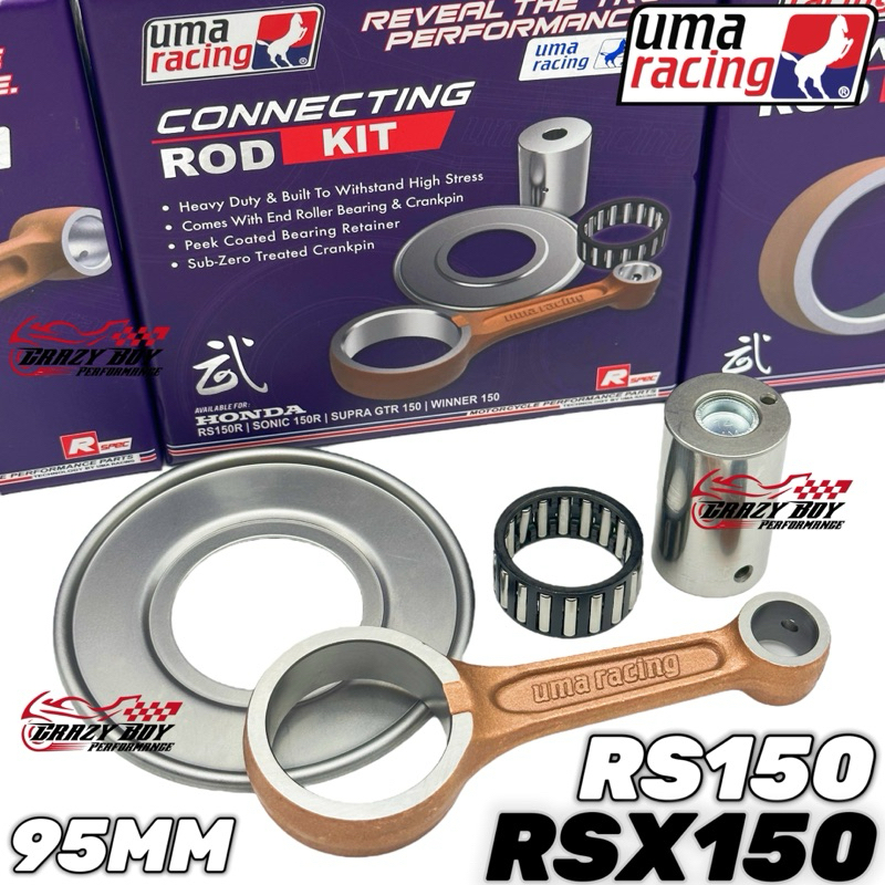 UMA RACING CONNECTING ROD RS150 RSX150 STD 95MM SIAP PLATE CONROD ...