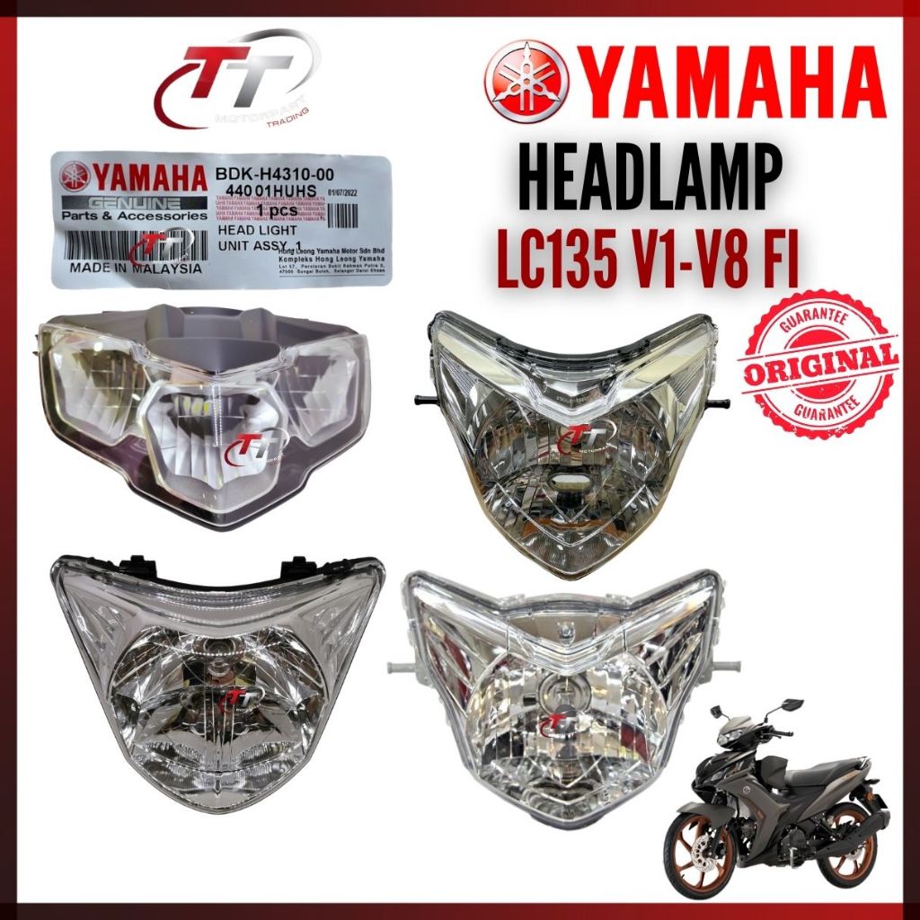 YAMAHA LC135 V1-V8 FI LC 135 Head Light FRONT LAMP LAMPU DEPAN HEADLAMP HEADLIGHT 1S7-H4310-02 ...