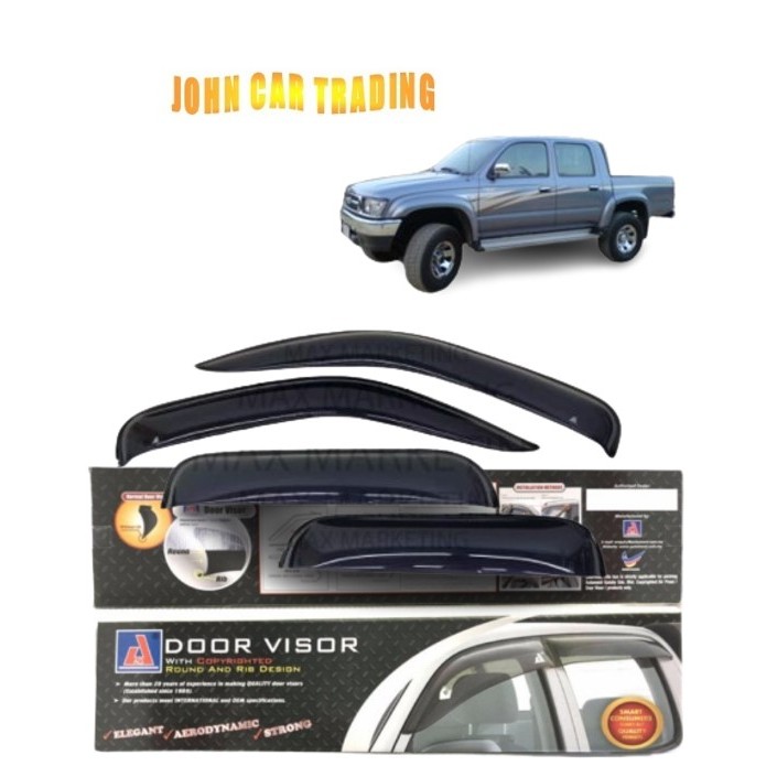 Toyota Hilux 166 SR Turbo Pickup 4" Window Door Visor (AG) Hilux SR166 ...