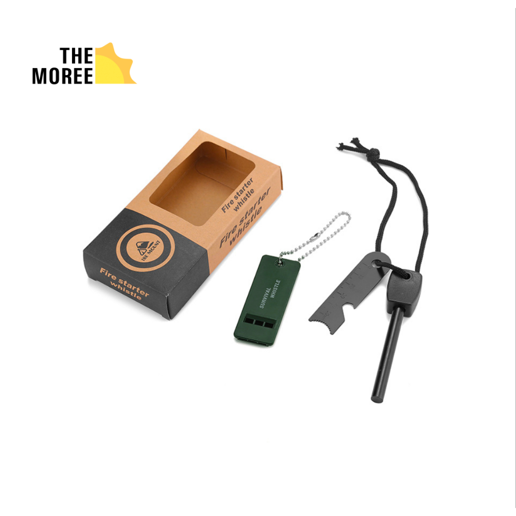 Outdoor Survival Fire Starter Ferrocerium Rod Magnesium Flint Stone ...
