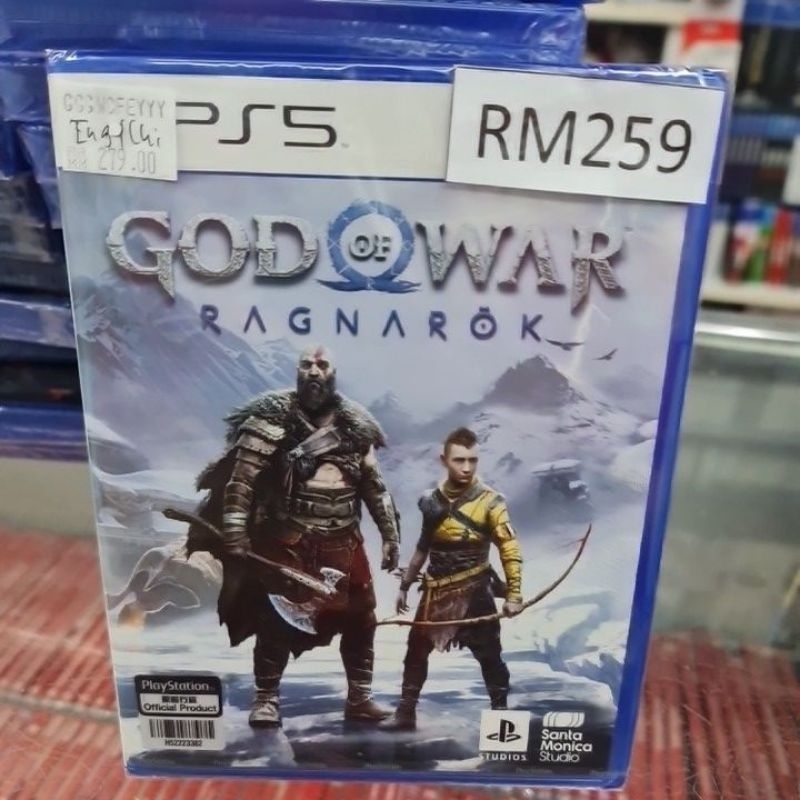 Ps5 god of War ragnarok English Chinese r3 new and sealed rm179 same as ...