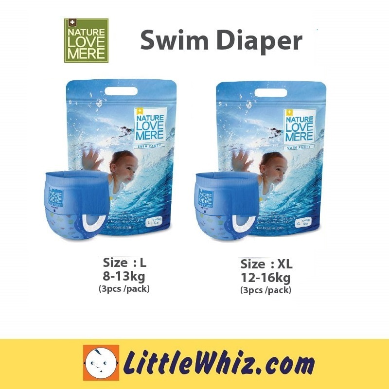 Nature Love Mere: Disposable Swim Panty Diaper (3pcs) (L/XL) Swim ...