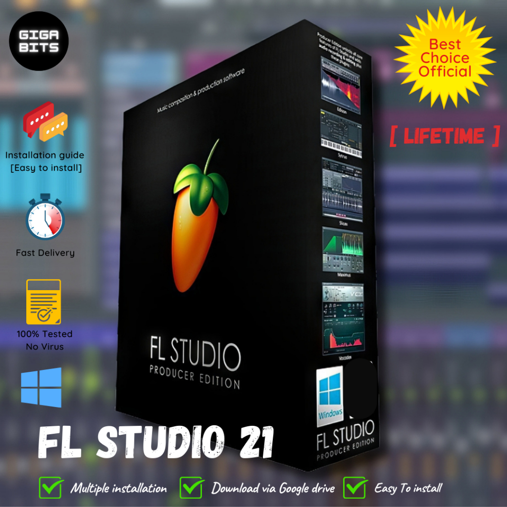 FL Studio Producer Edition 21.0.3 Build 3517 full version lifetime use For Windows | Shopee Malaysia