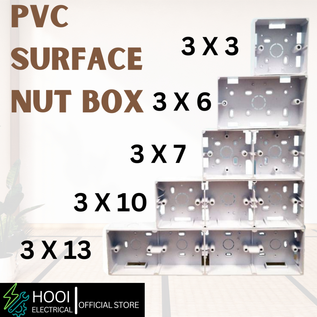 PVC Box 3X3 Surface Nut Base Switch Base Switch Socket High Quality ...
