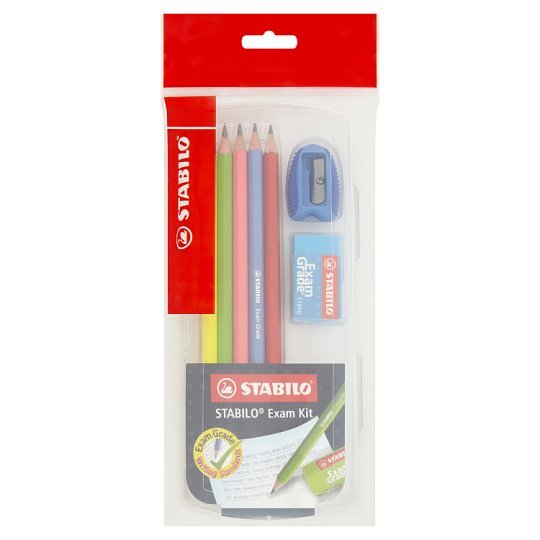 Stabilo Exam Grade Exam Kit, Pencil and Eraser Set (288GPC5SP, 288PC5SP ...