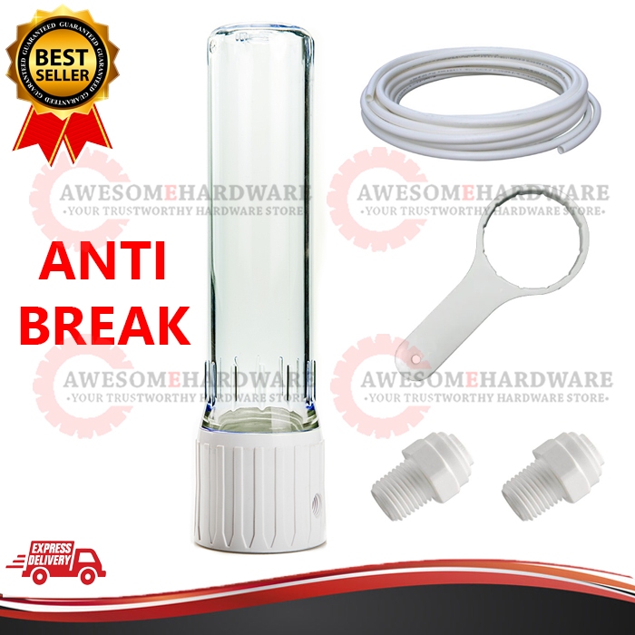 10" ANTI BREAK TA WATER FILTER CTC HOUSING WITH CONNECTOR FOR CERAMIC CANDLE M12 PRE FILTER ...