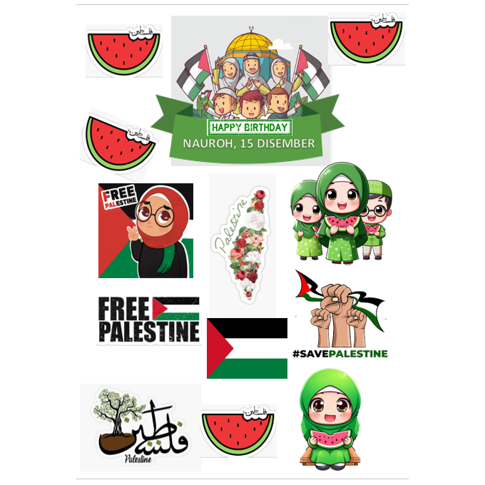 Palestine Topper Free Palestine cake | Shopee Malaysia