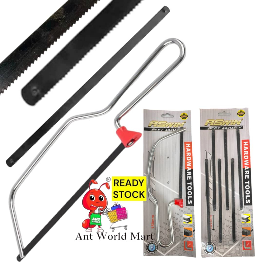 #23.3cm /6Inch Junior Hacksaw Frame with Blade /Gergaji kecil / @Mini ...