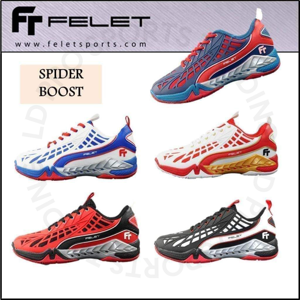 FELET Badminton Shoes Spider Boost (5 Colors) | Shopee Malaysia