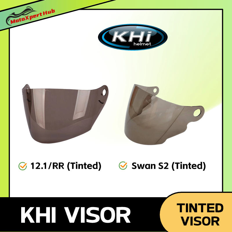 KHI 12.1/RR/Swan S2 Motorcycle Helmet Tinted Visor TY9013T(12.1 ...