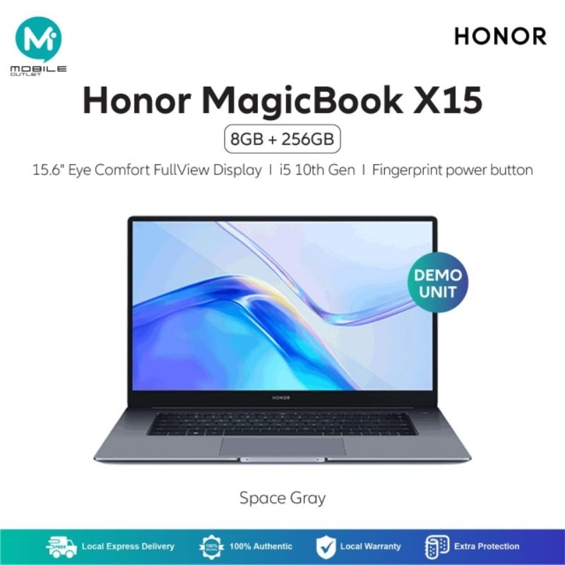 [ Demo Unit ] HONOR MagicBook X15 (8GB+256GB) Original Demo Set ...