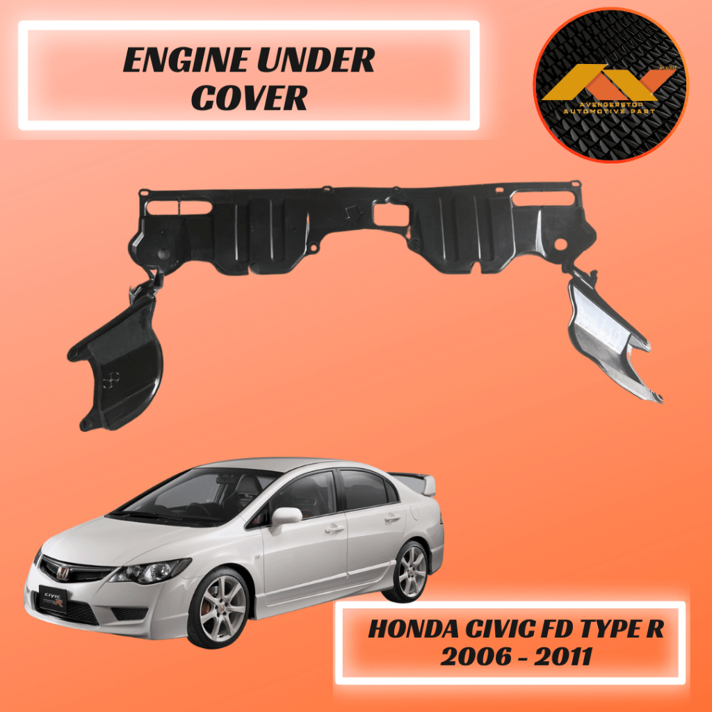 Honda Civic FD Type R 2006-2011 Front Engine Under Cover 100% New High ...