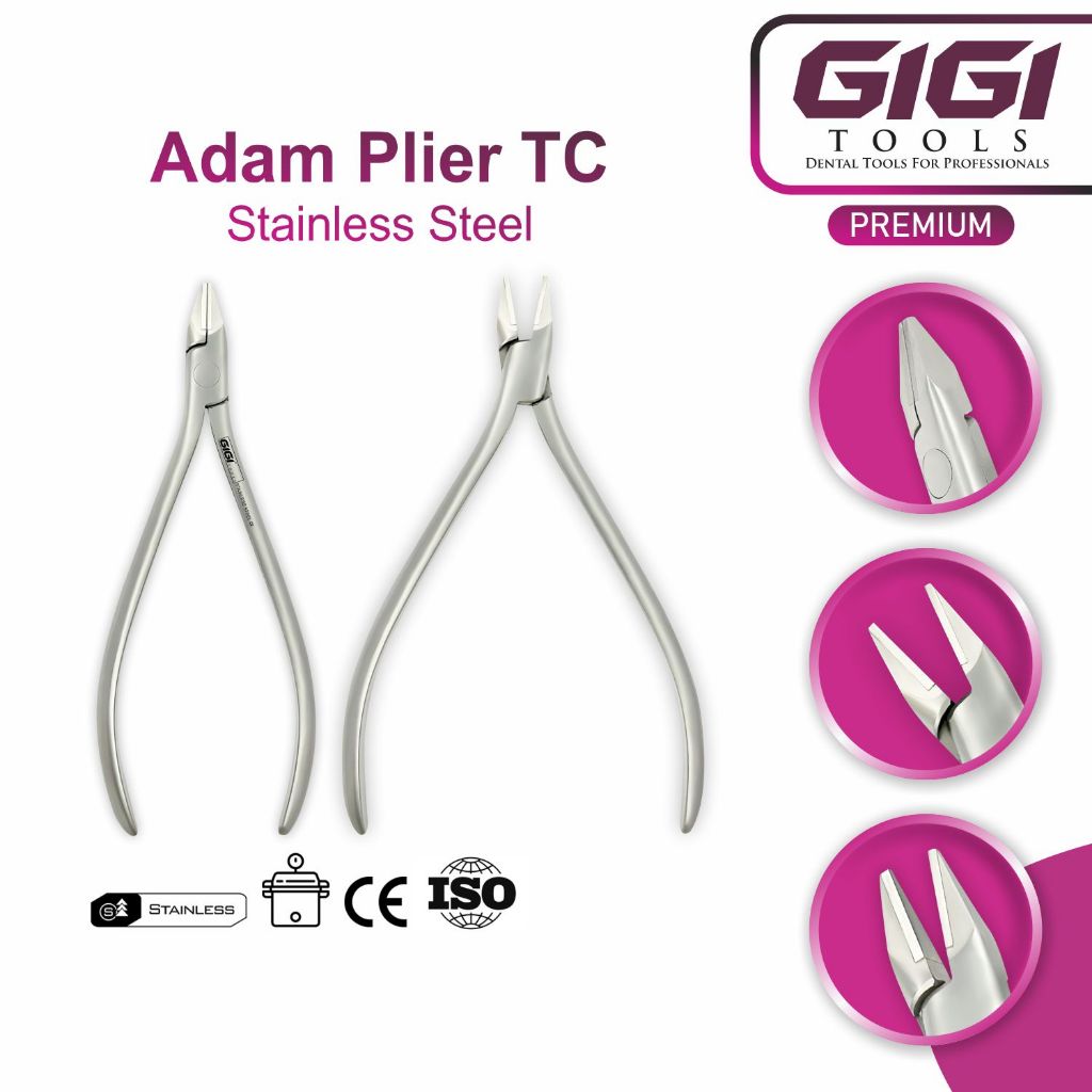 GIGI TOOLS Adam Plier Tungsten Carbide (TC) Tip Dental Orthodontics ...
