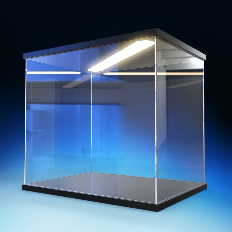 Classic Black Display box Showcase with LED Light 经典款高级黑带灯展示盒 | Shopee ...