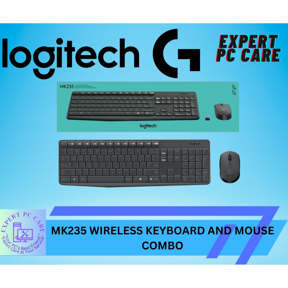 Logitech Mk235 Wireless Keyboard And Mouse Combo Shopee Malaysia