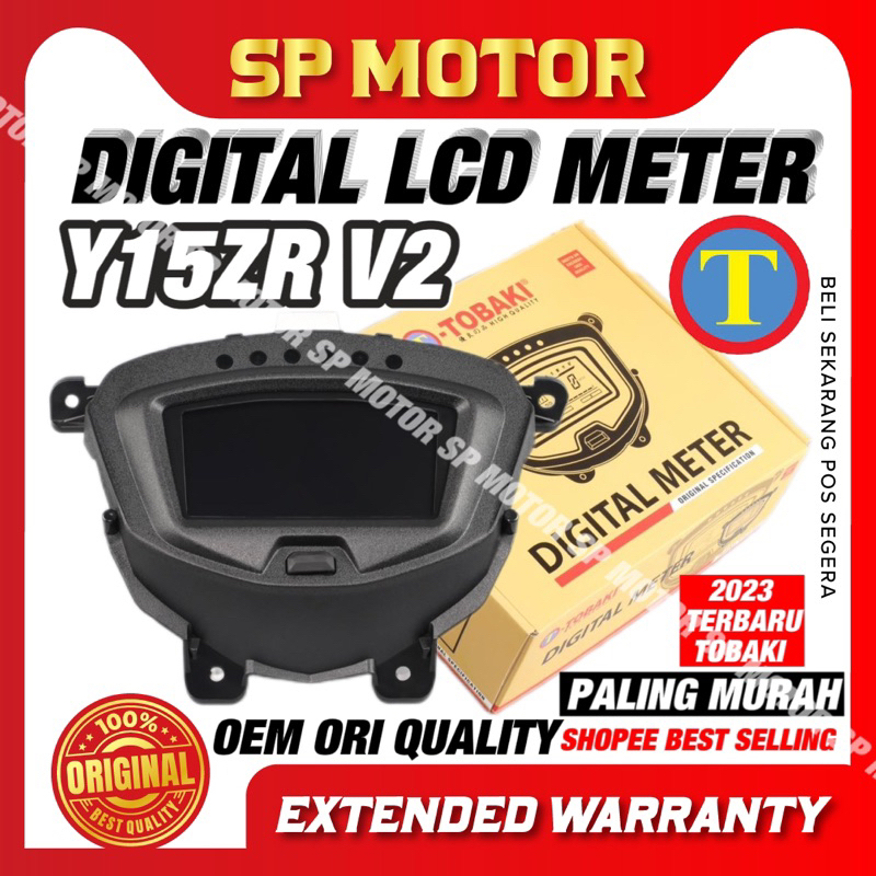 TOBAKI YAMAHA Y15 V2 DIGITAL LCD SPEEDO METER (ORIGINAL SPECIFICATION) Y15ZR V2 YSUKU MITER ...