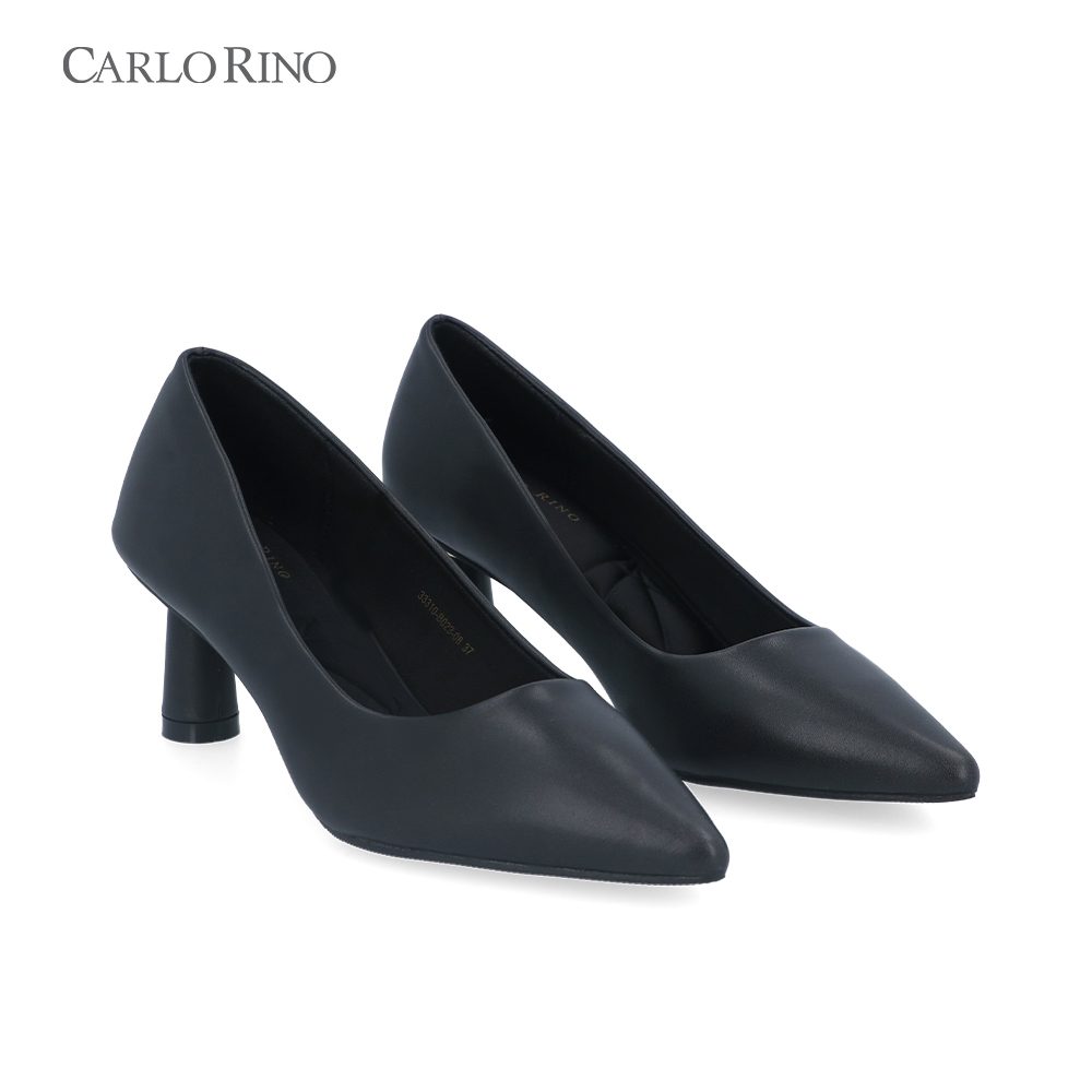 Carlo Rino Winslet Cylinder Heel Pumps - Black | Shopee Malaysia
