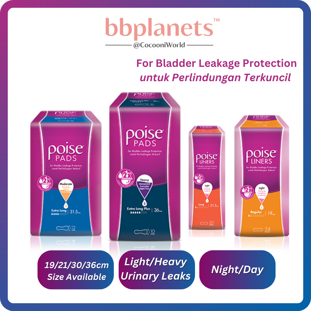 [1 Set = 3 Packs] Poise Pads For Bladder Leakage Protection 19cm/21.5cm ...