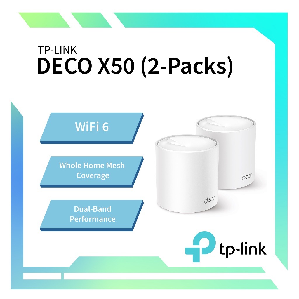 TP-LINK DECO X50 AX3000 DUAL BAND WHOLE HOME MESH WI-FI 6 SYSTEM - (1 ...