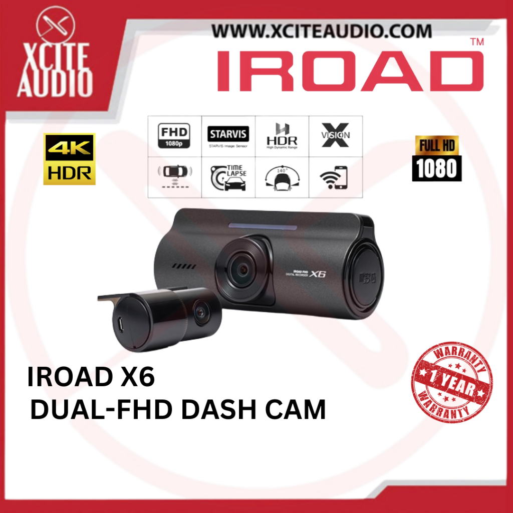 IROAD X6 DUAL-FHD DASH CAM | Shopee Malaysia