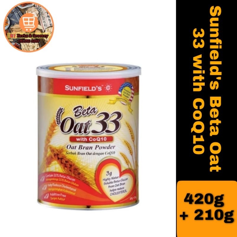Sunfield's Beta Oat 33 with CoQ10 420g + 210g | Shopee Malaysia