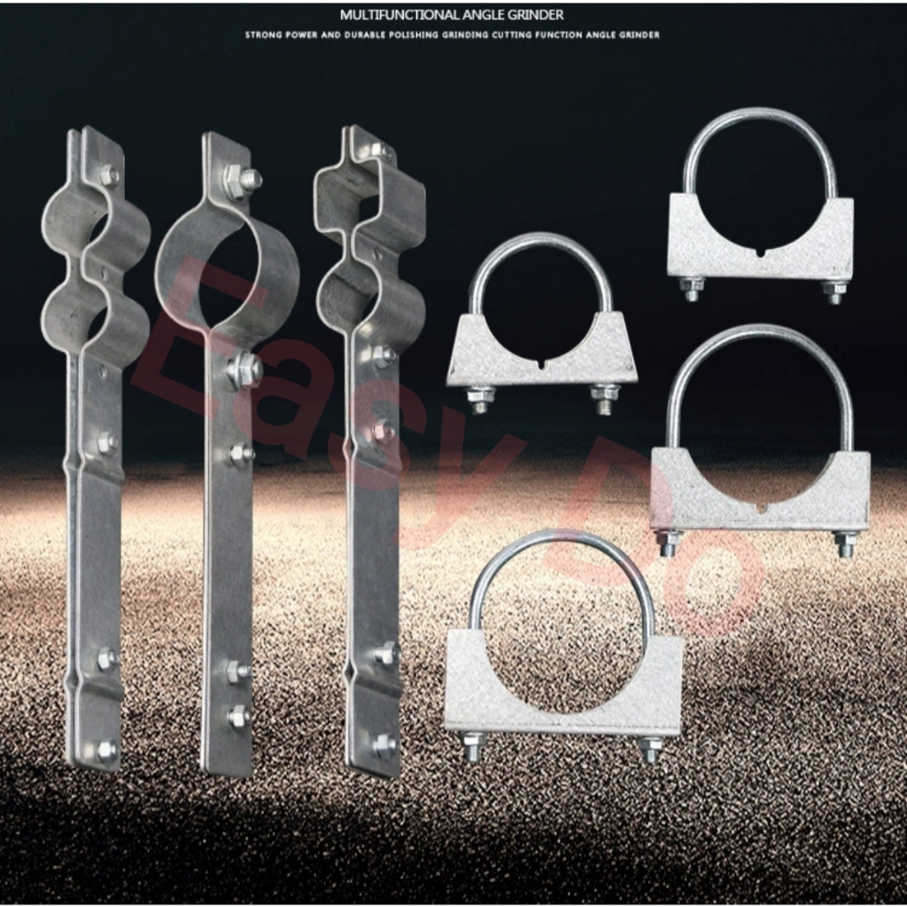 U shape Hose Paip Clip (45MM,60MM,75MM,90MM) HEAVY DUTY muffler Exhaust ...