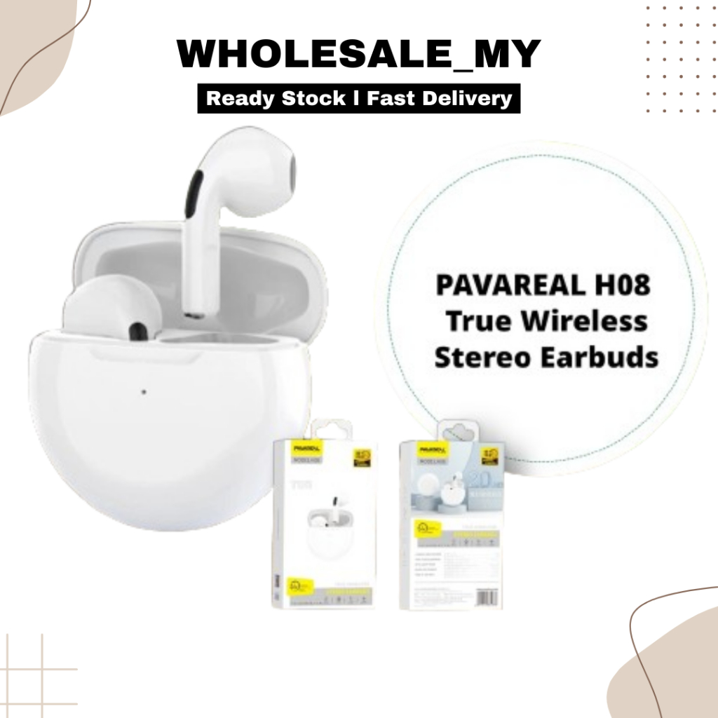 Pavareal H08 TWS Bluetooth Earphones | 20hr Ultra Long Standby Time ...