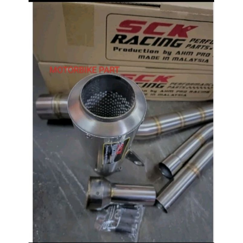 SCK RACING Y15ZR LC135 4S Full System Open Exhaust 2 Manifold 32mm ...