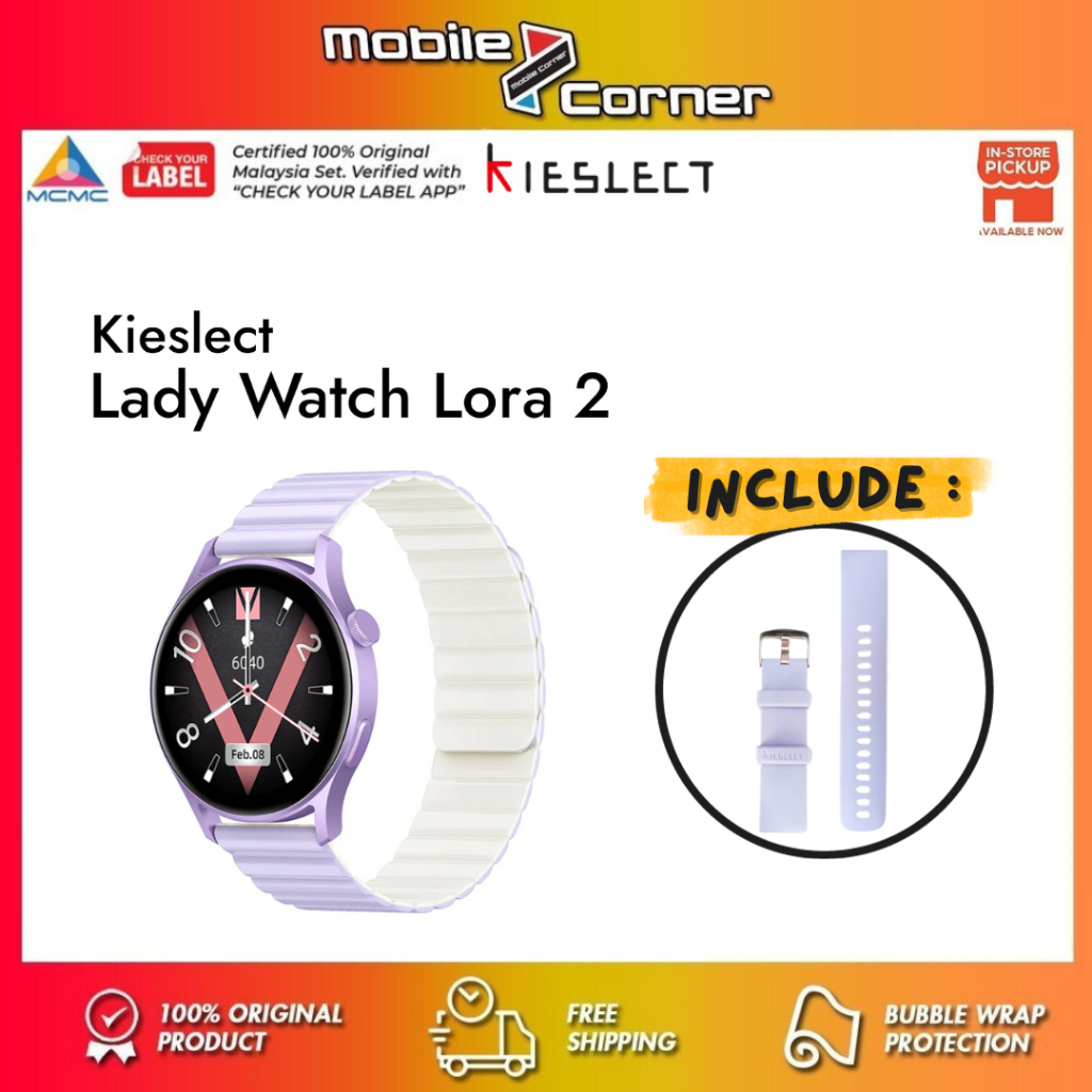 Kieslect Lora 2 Smartwatch | 1.3' HD Amoled Display | 210 mAh Battery ...