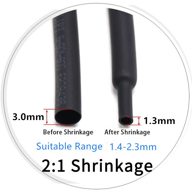 [1 Meter] Heat Shrink Tube 1MM-20MM Heat Shrinkable Sleeve | Shopee Malaysia