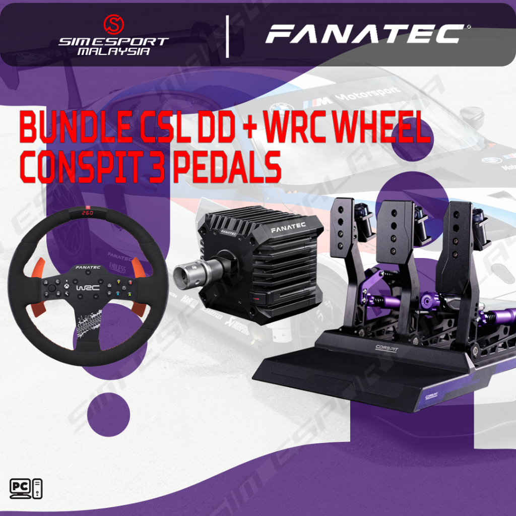 Fanatec | GT DD PRO | CSL DD | Bundle | Shopee Malaysia