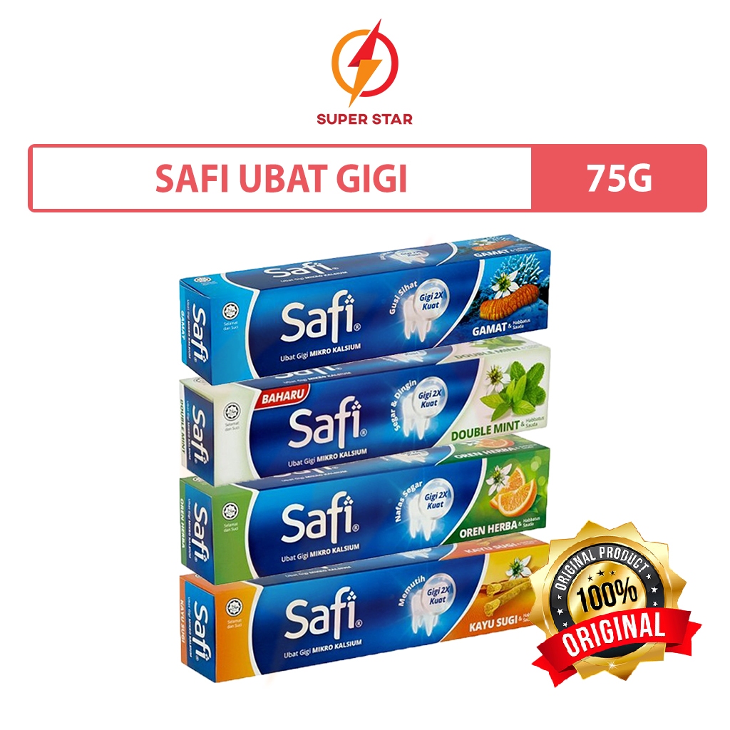 Safi Toothpaste / Ubat Gigi 75g Travel Pack | Shopee Malaysia