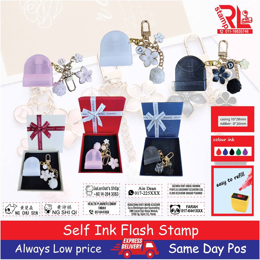 Cop Nama, Jururawat Chop, Nurse Chop, Rubber Stamp, Flash Cop, Flash ...