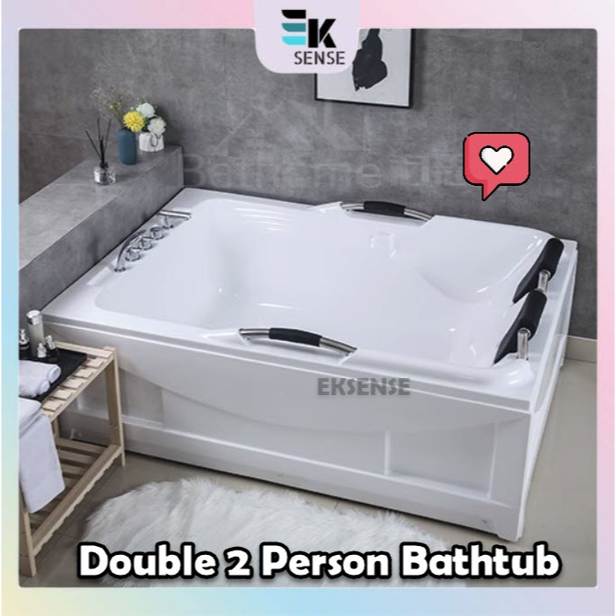 Couple Double Bathtub Extra Large Adult Home Acrylic Bath tub Spa ...