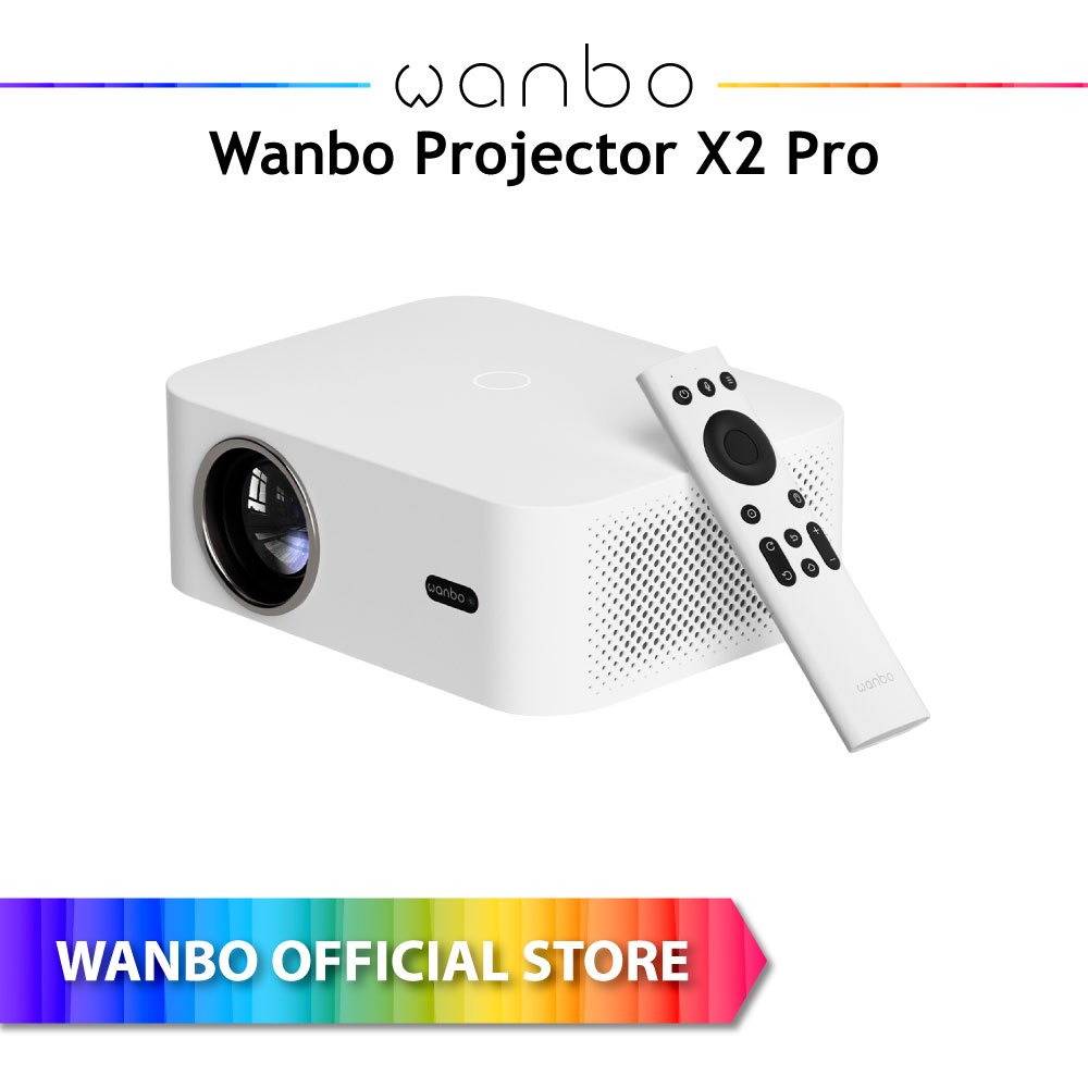 Wanbo Projector X2 Pro [450ANSI / Auto-focus / 5W Dual-Speaker / Dust-proof design / Dual Wi-Fi6 ...