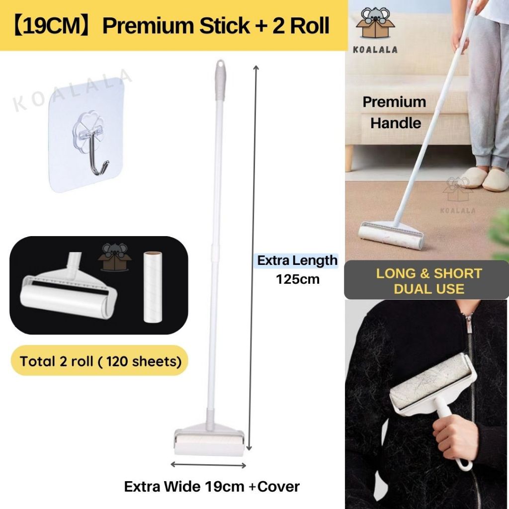 Sticky Lint Roller Detachable Dust Hair Pet Fur Remover Bulu Roller ...
