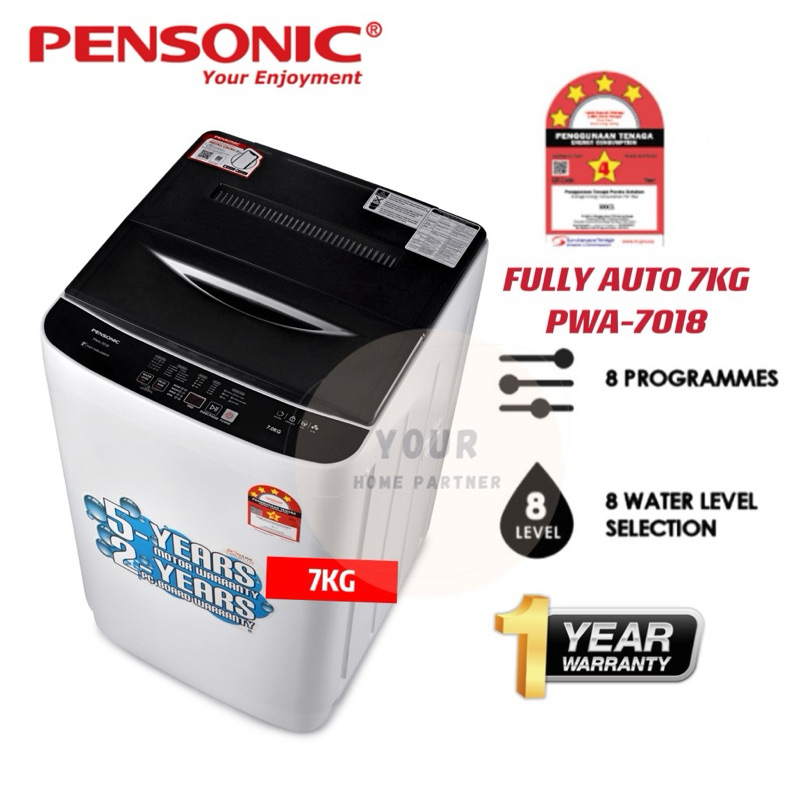 Pensonic Fully Auto Washing Machine 7KG PWA-7018 | Shopee Malaysia