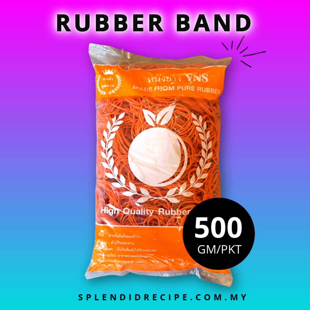 Rubber Band | Orange | Getah Gelang Elastik (500gm) | Shopee Malaysia