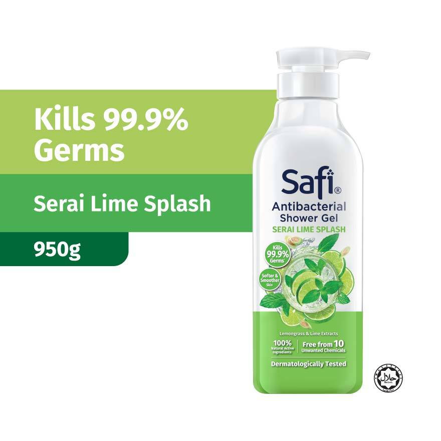 SAFI Antibacterial Shower Serai Lime Splash [950g / 750g] Bath & Body ...