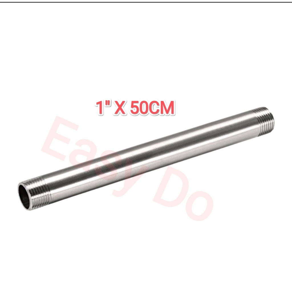 1 INCH(10CM - 50CM) Stainless Steel Pipe Connector Water With Thread ...