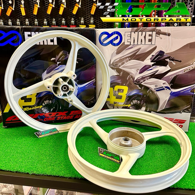 A3 SPORT RIM 3BATANG MILK WHITE BLACK 1.6x1.6-17 AEROX NVX155 PNP | Shopee Malaysia