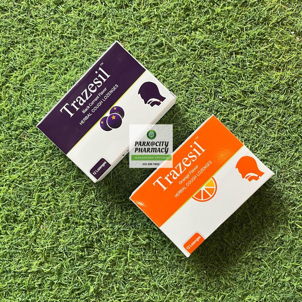 Trazesil Herbal Cough Lozenges 12s Orange / Blackcurrant Sugar Free ...